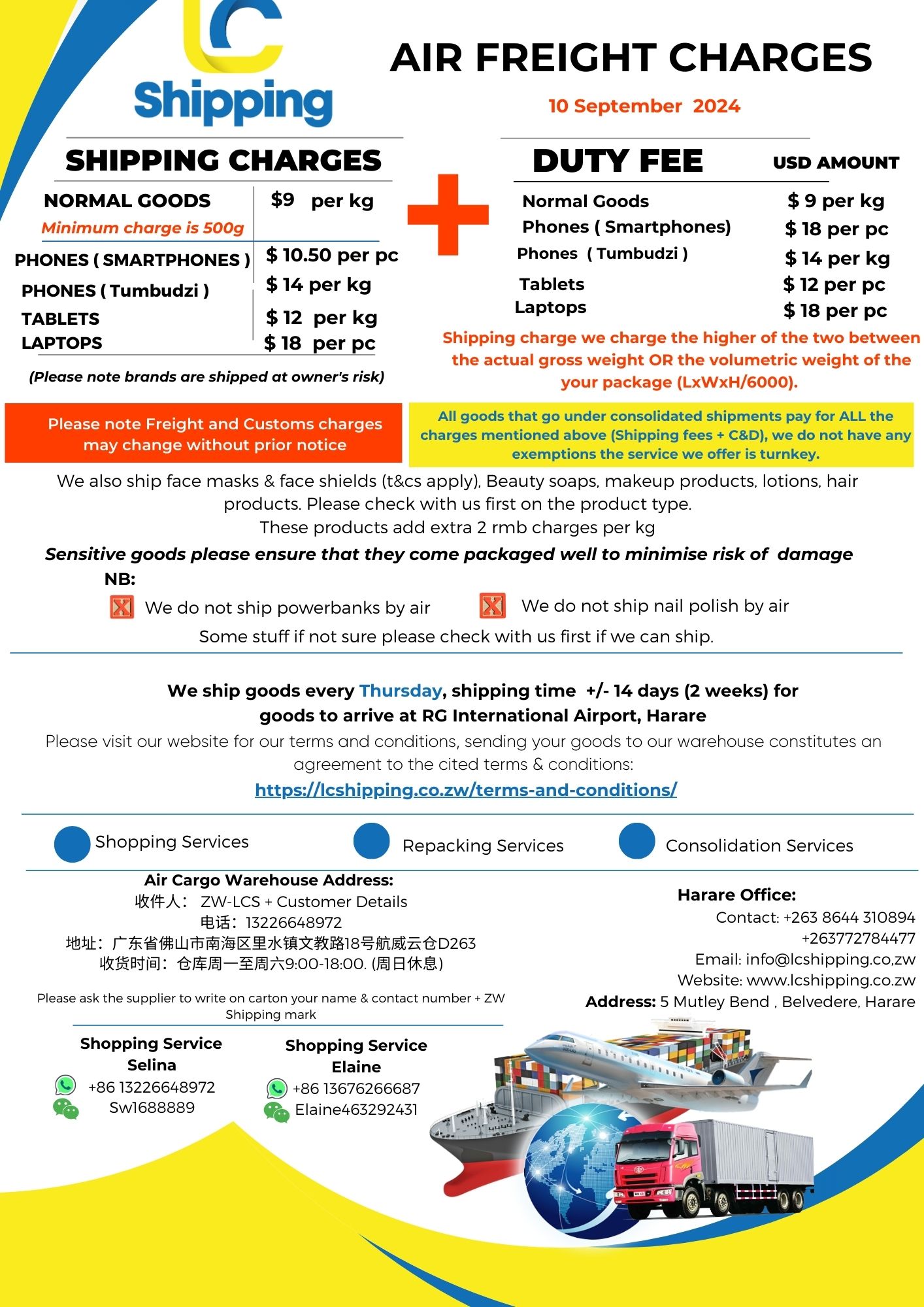 Freight & Duty Pricing | LC Shipping